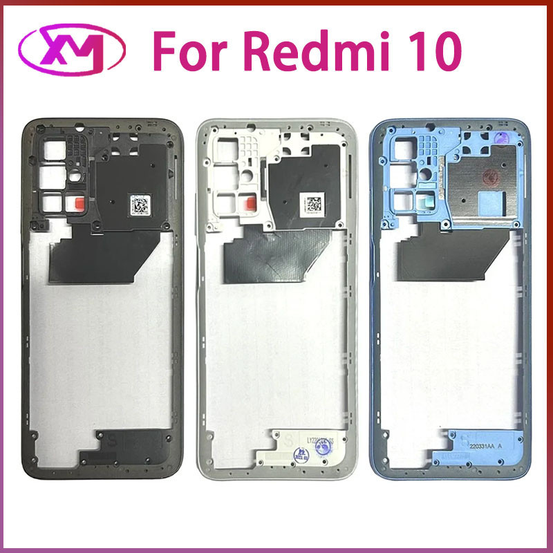 For Xiaomi Redmi 10 /10 Prime 2022 Middle Frame Front Bezel Back ...