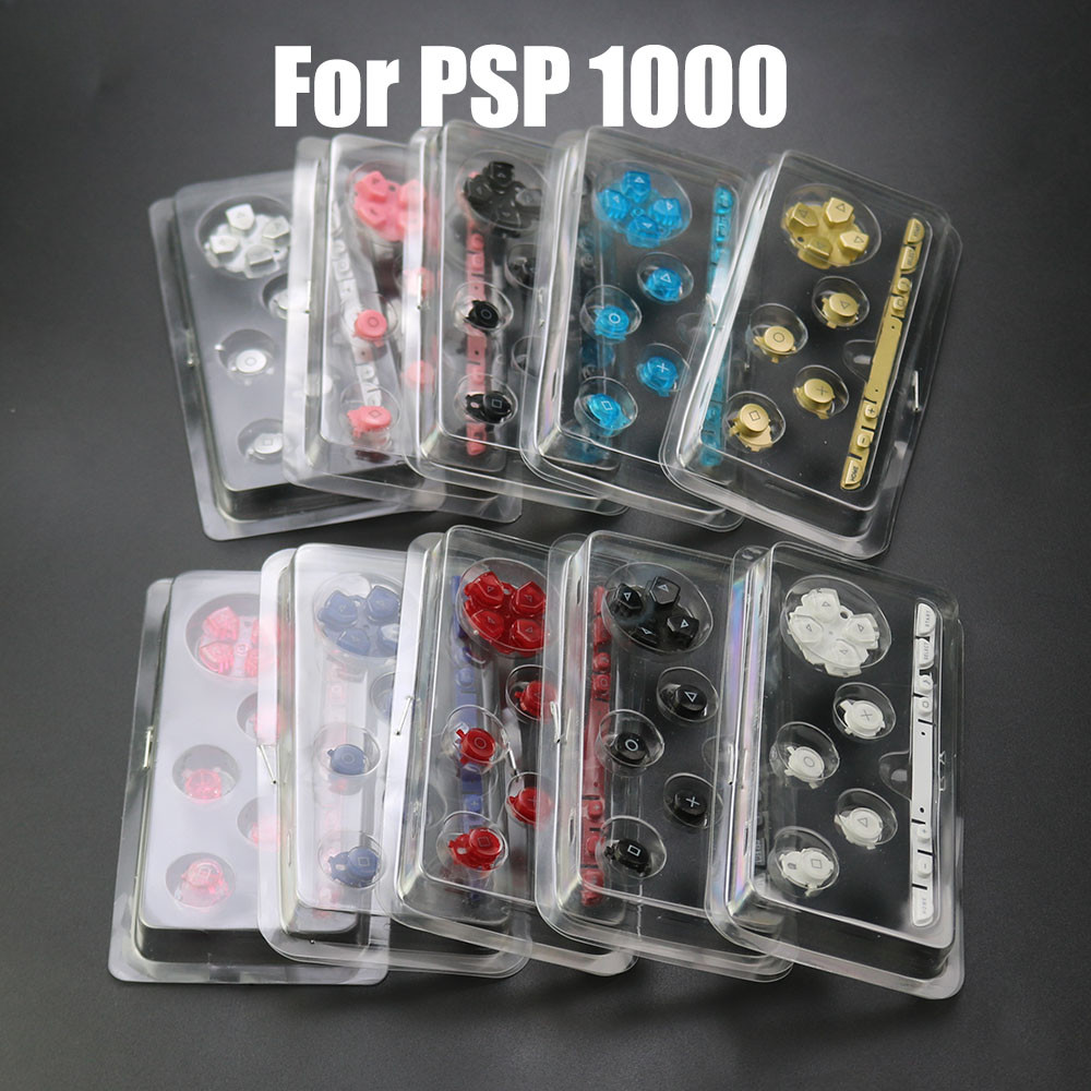 1set For PSP 1000 console spare button kit 3 in 1 full key kit For PSP ...