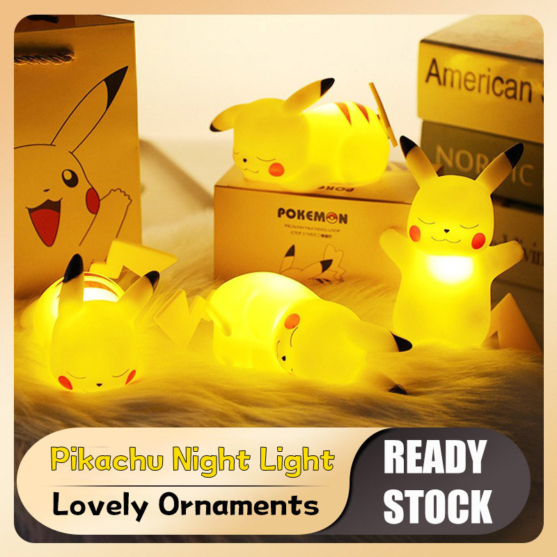 Cute Pikachu Night Lights Creative Birthday Gift Table Ornaments ...