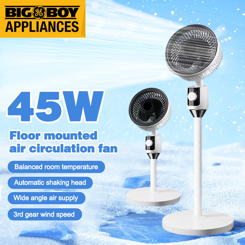High airflow silent standing fan Air circulation fan 3-level strong ...