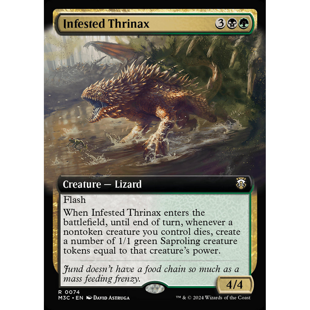Infested Thrinax (Extended Art) [Modern Horizons 3 Commander] | Shopee ...