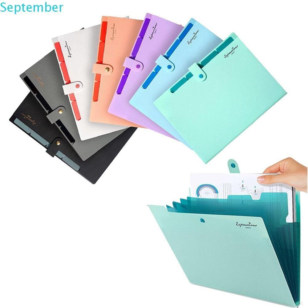 SEPTEMBER Expanding File Folder, Letter Size with Labels Accordion File ...