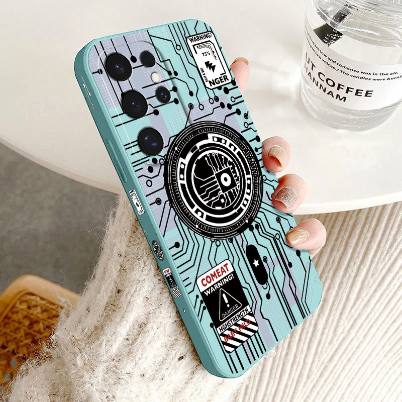 Coque Shockproof Soft Liquid Silicone Cases Case for Samsung Galaxy S24 S23 S22 S21 Plus Ultra ...
