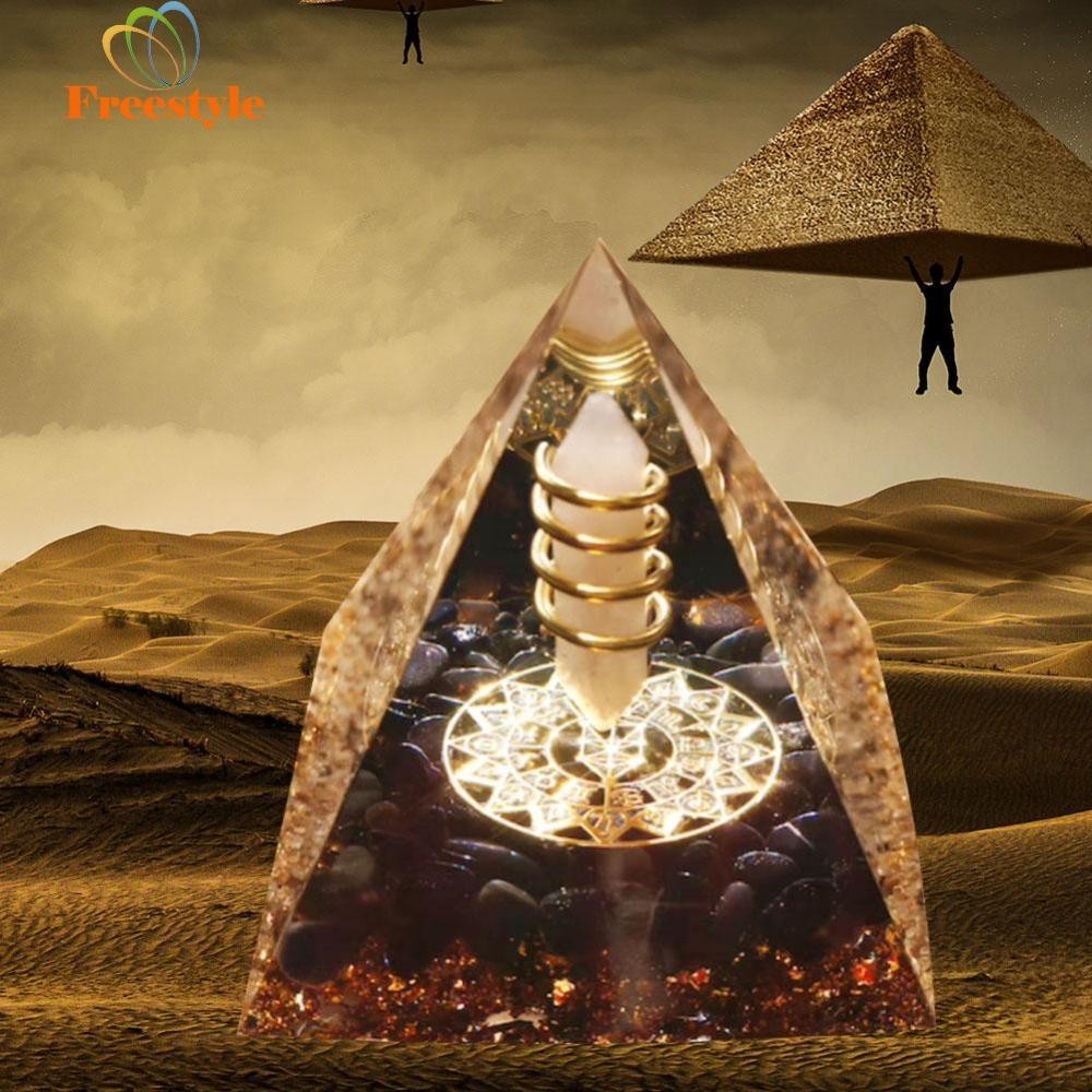Chakra White Crystal Natural Pyramid Reiki Energy Stone Decor ...