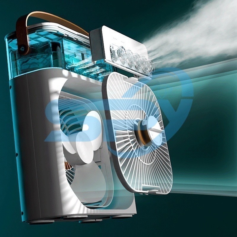 PHILIPS electric fan Air Conditioner Small fan mini 4 in 1 USB Mini ...
