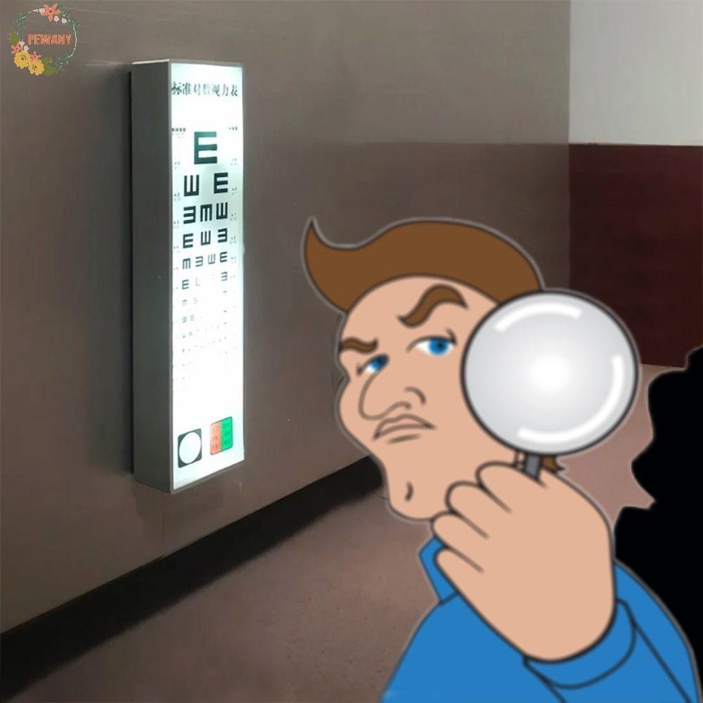 PEWANYZZ Mini LED Vision Chart, Fun Small Size Visual Acuity Testing ...