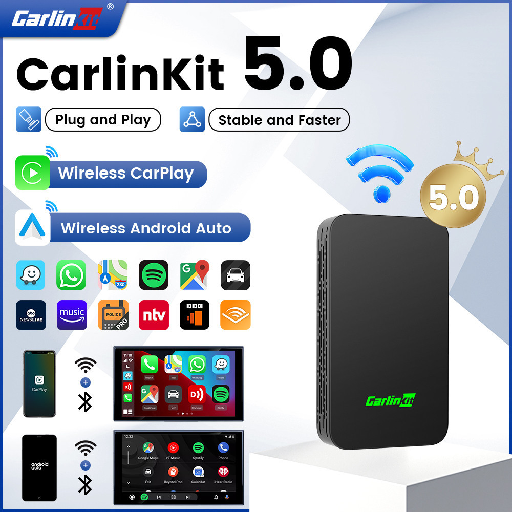 2024 Carlinkit 5 0 2air Wireless Android Auto Box Portable Carplay