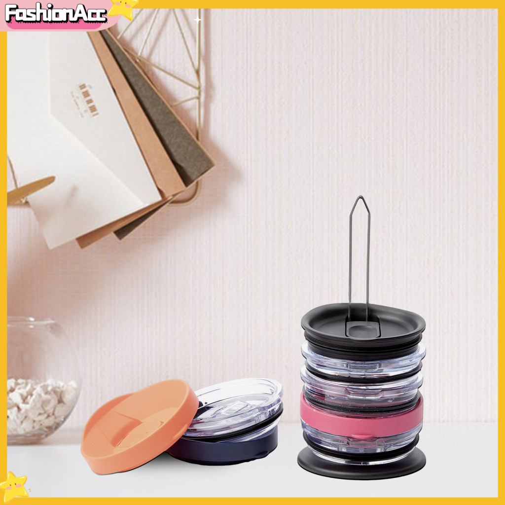 FA| Cup Lid Organizer Space-saving Cup Holder Portable Acrylic Tumbler ...