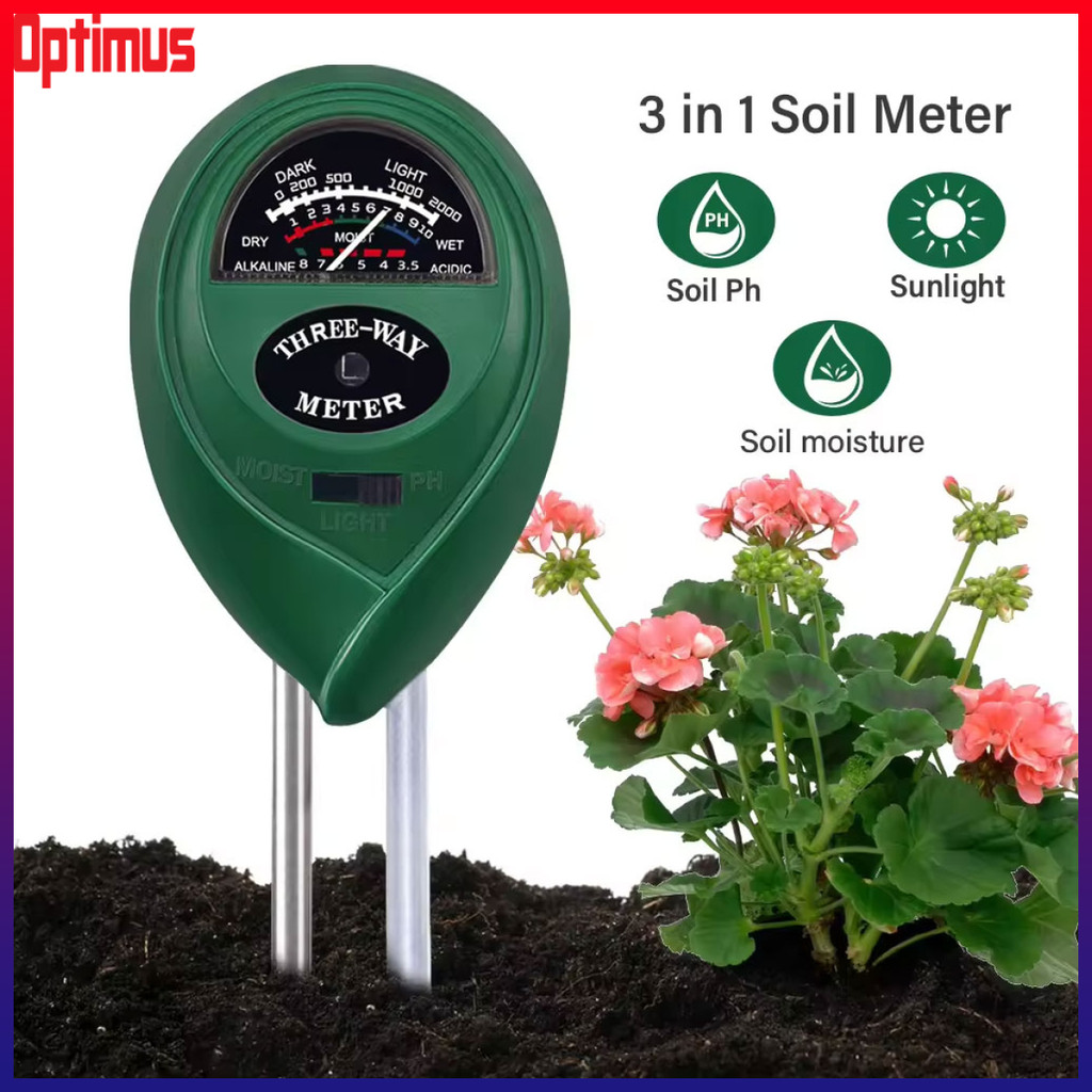 Optimus Depot 3 in 1 PH / Moisture / Light Meter Soil Test Kits ...