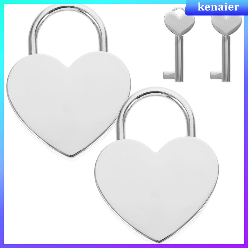 Mini Lock Wedding Bridge Love and Key Couple Heart Shaped Padlock Gym ...