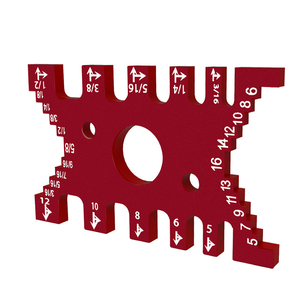 Dovetail Jig Tenon Caliper Metric and Imperial Scale Card Gauge ...