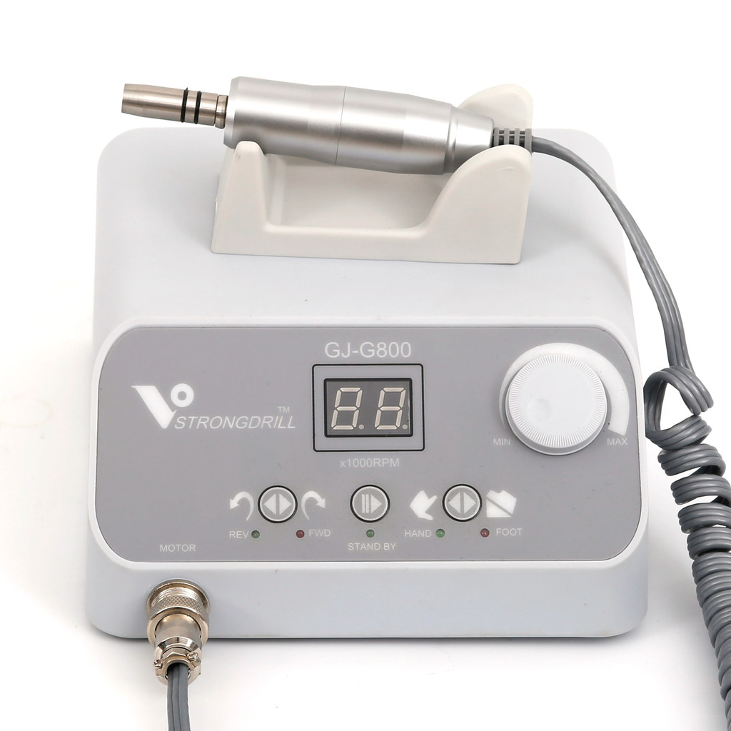 GJ-G800 STRONGDRILL 50,000 RPM Brushless Dental Micromotor Foot Control ...