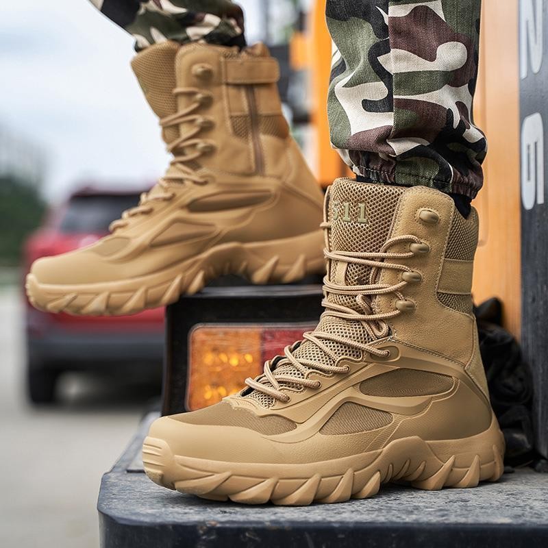 Martin Boots Men Summer Special Forces Tactical Boots High-Top Combat ...