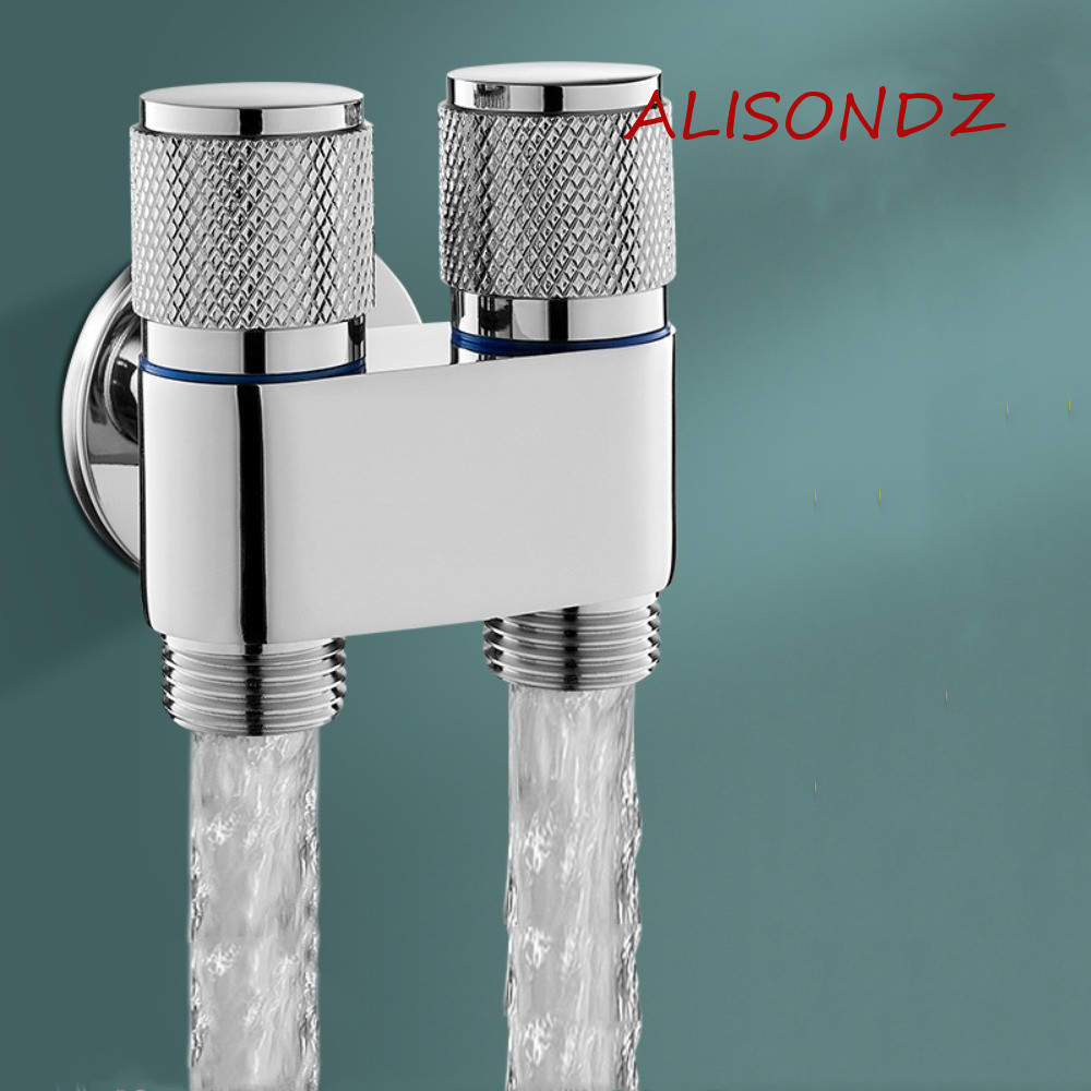 ALISONDZ Double Outlet Valve, Universal Interface Space Saving Shower ...