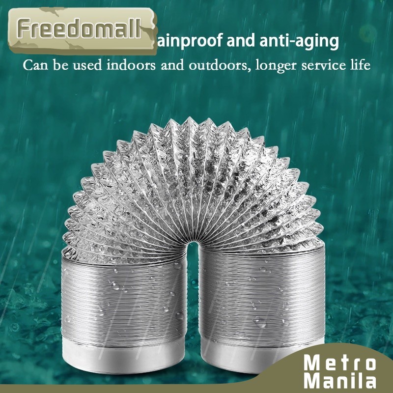 Double Aluminium Foil Ducting Hose Inline Duct Ventilation Tube Air Exhaust Hose | Shopee ...