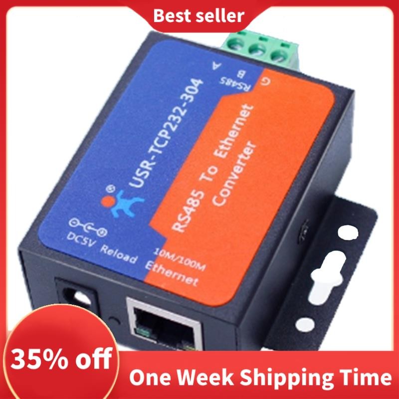Available 1 Piece Modbus Serial Port RS485 to Ethernet Converter Module Server USR-TCP232-304 ...