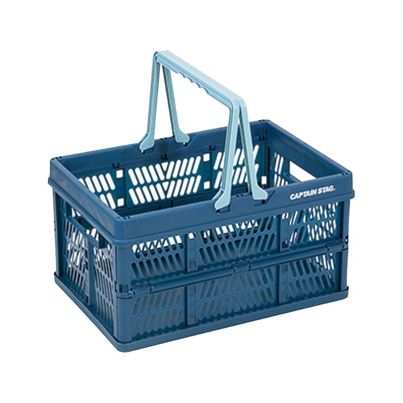 Captain Stag Camping Basket Folding Handy Container M Size Navy UL-1010 | Shopee Philippines