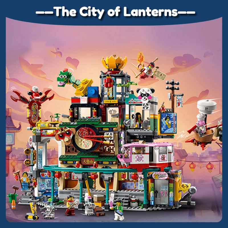80036 Wukong Monkie Kid series building block toys The City of Lanterns ...