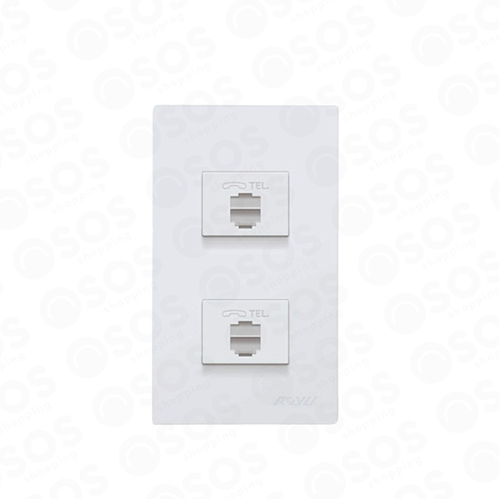 ROYU Original WD 2-Gang Telephone Modular Jack WD213 •OSOS• | Shopee ...