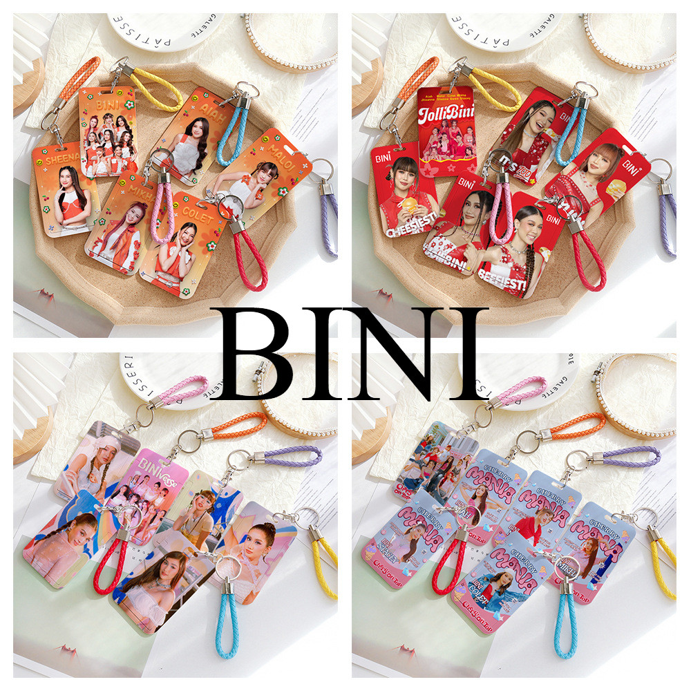 Name Tags BINI Lanyards Card Jollibini Keychain BINI Random Rope Color ...