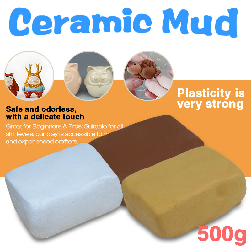Ceramic Clay DIY Manual Sculpture Clay Pottery Baking Free Pottery Clay ...