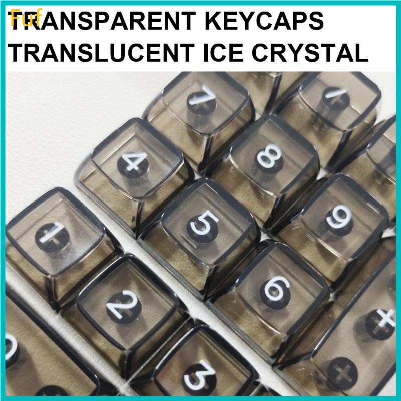 Fuf Elevates Keypad with 22keys Transparent Ice Effect Keycaps MX ...