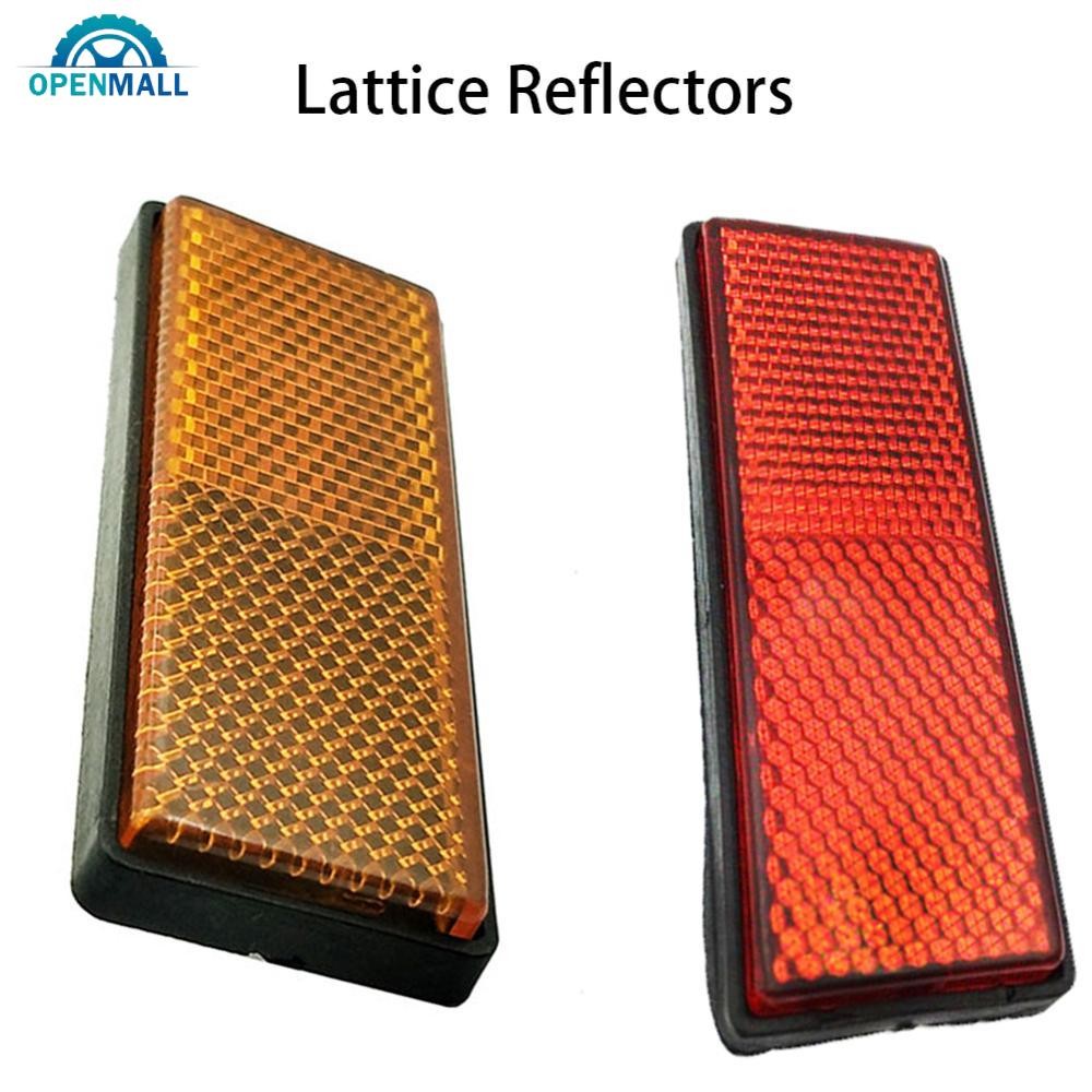 OPENMALL 1Pc Lattice Reflectors Plastic Rectangle Reflectors Motorcycle ...