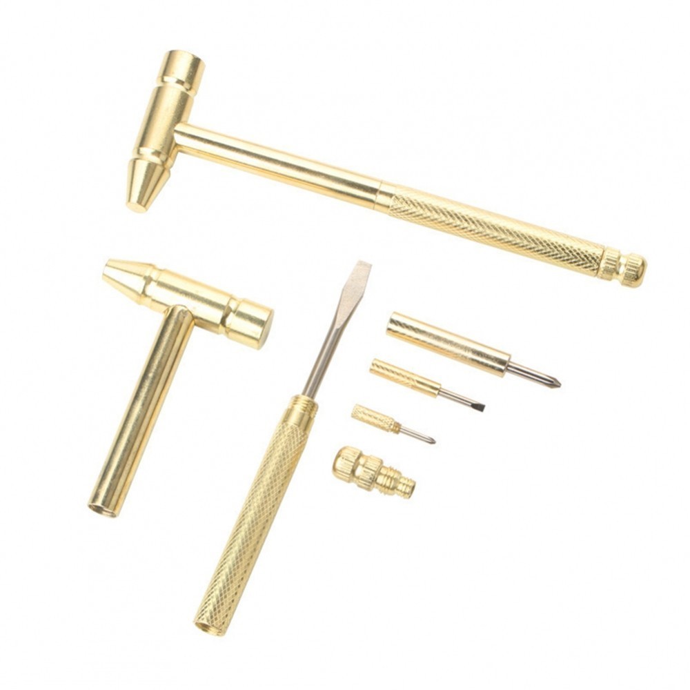【shopee】Compact Copper Hammer with Slotted Cross Screwdriver Bits Mini ...