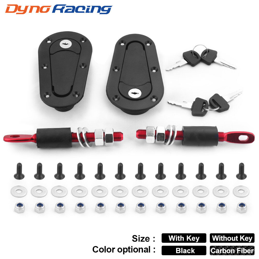 GG+Universal Racing Car Hood Pin Engine Bonnet Latch Lock Kit Refitting ...