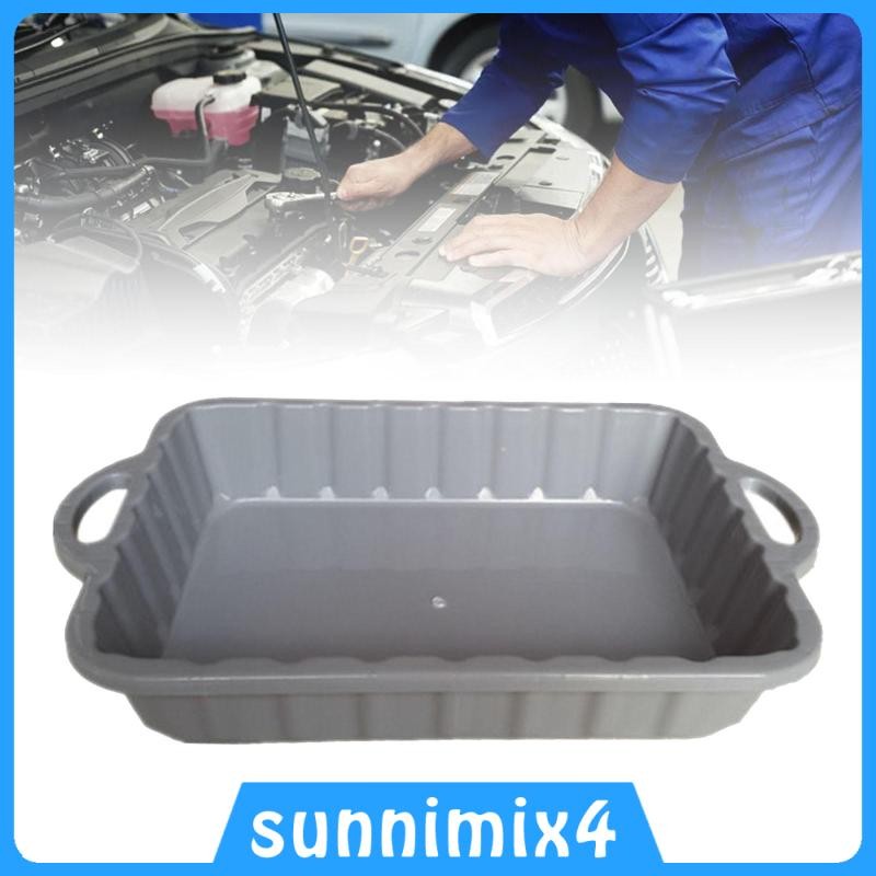 [ Oil Drain Pan Professional Rectangle Lightweight Sturdy Automobile ...