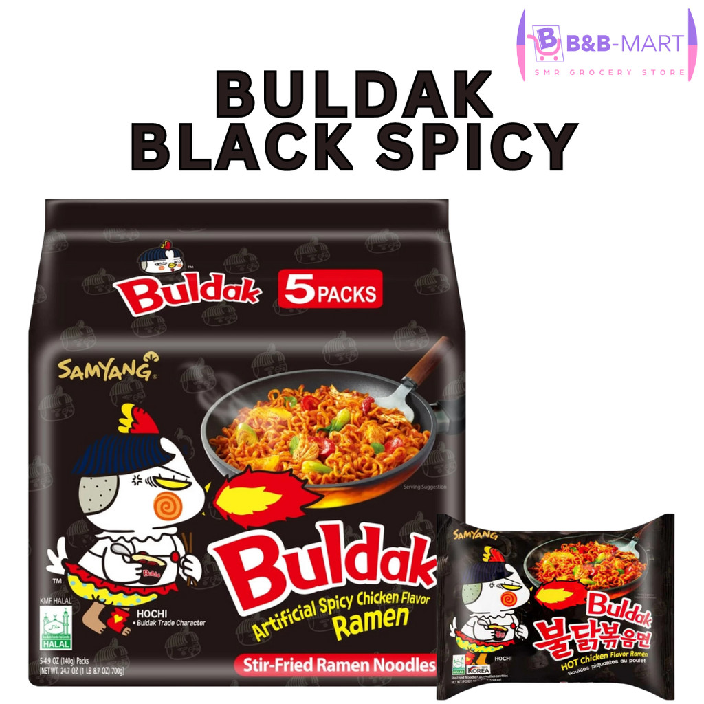 Buldak Black Samyang Ramen Noodles Spicy Halal Instant Ready to Eat Noodles | Shopee Philippines