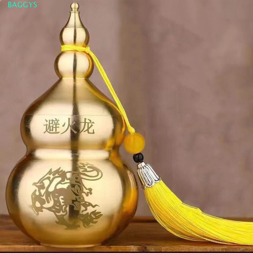BAGGYS Fire-avoiding Dragon Gourd, Handicraft Brass Copper Gourd ...