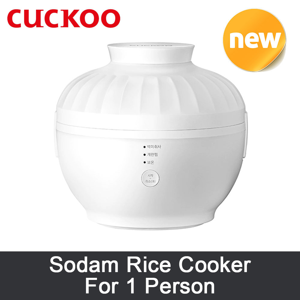 CUCKOO CR-0155MW Sodam Mini Electric Rice Cooker for 1 Person Fast ...