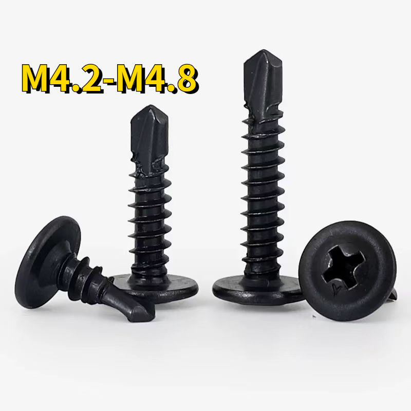 [HNK] 410 Stainless Steel Drill Tail Self-Tapping Screw Round Head with Pad Daclo Car Fender ...