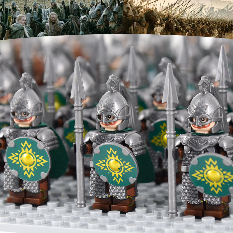 Compatible with Lego Magic Ring King Rohan Royal Family Knights ...