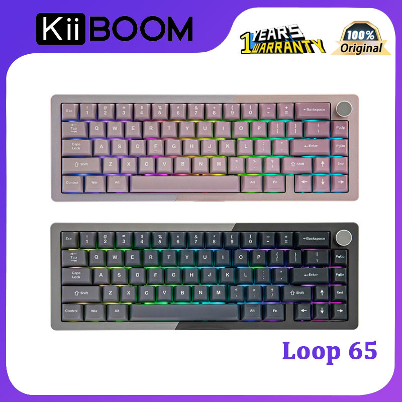KiiBoom Loop65 65% all aluminum block mechanical keyboard,QMK/VIA ...