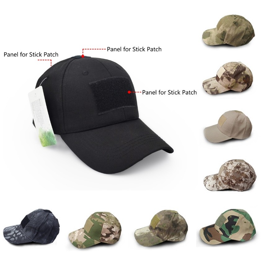 Military Tactical Operator Cap Outdoor Army Hat with Panels for Stick ...