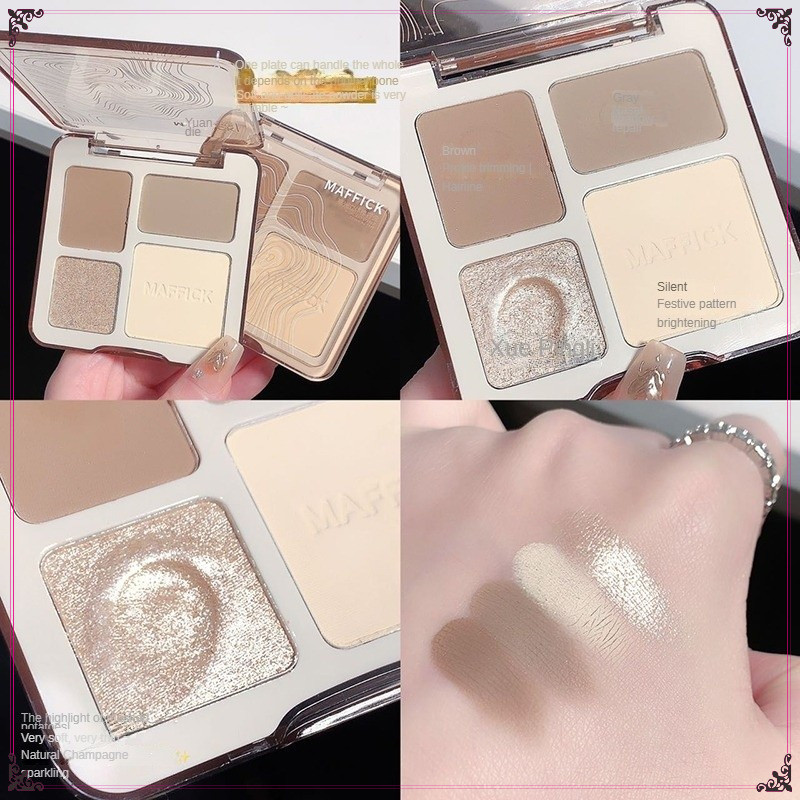 COD 4 in 1 Matte Highlighter Contour Palette Highlighter and Contour ...