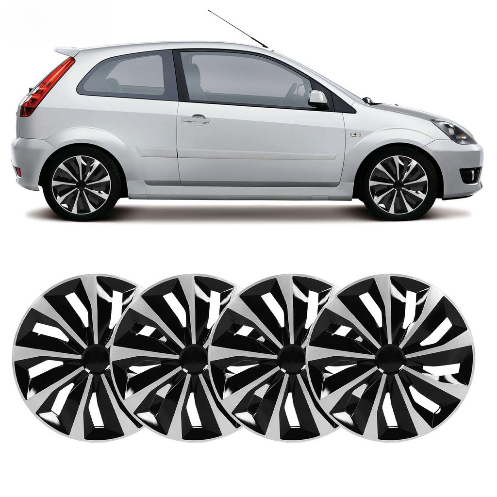 Arionza 4 PCs hubcap 15 inch hubcaps wheel covers for Fiat 500 and most ...