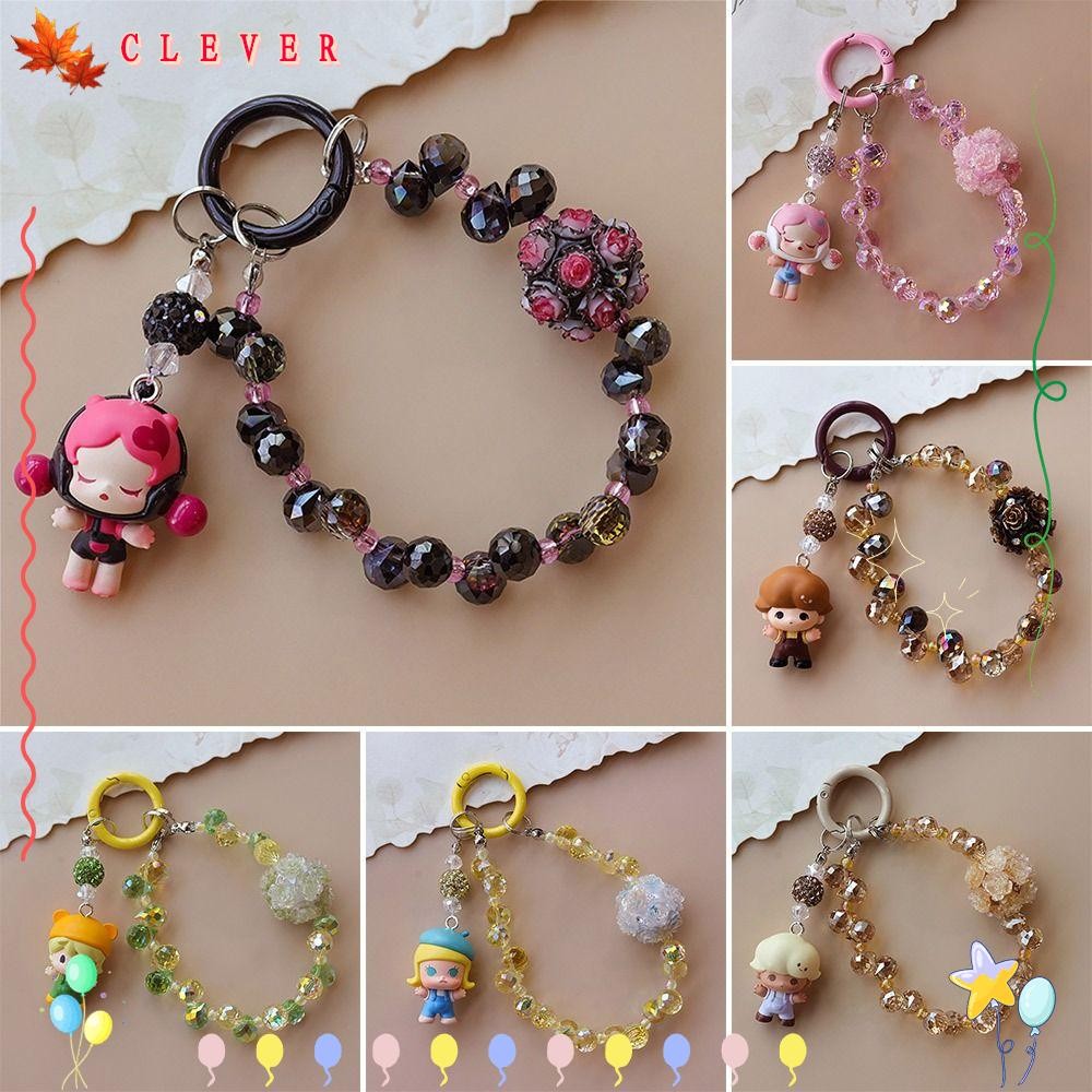 CLEVER Mobile Phone Strap, Labubu Pop Bean Mobile Phone Lanyard, Kawaii ...