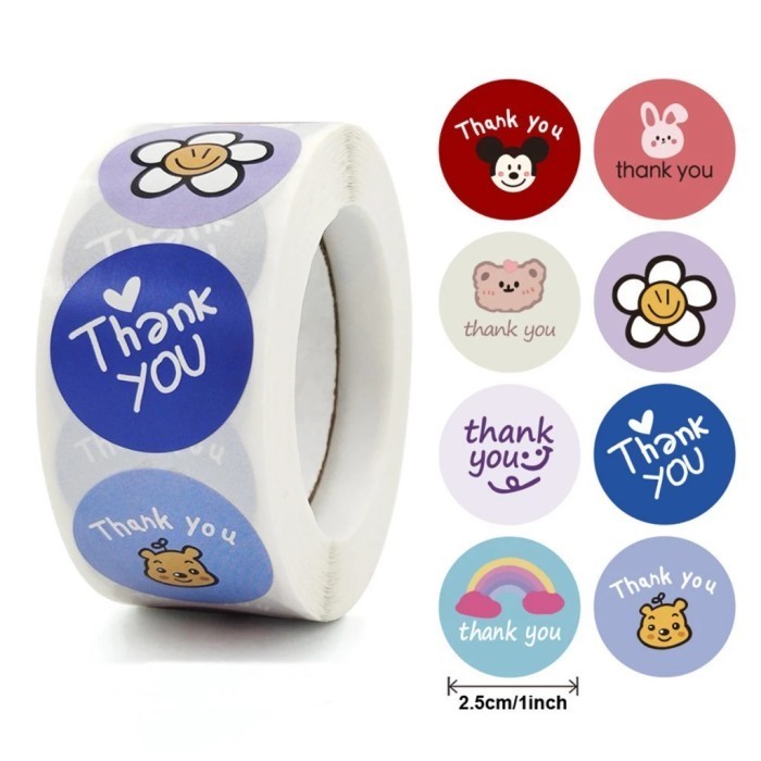 Sticker Thank You Thank You Thank You Sticker Paste Seal Label Paper 1 ...