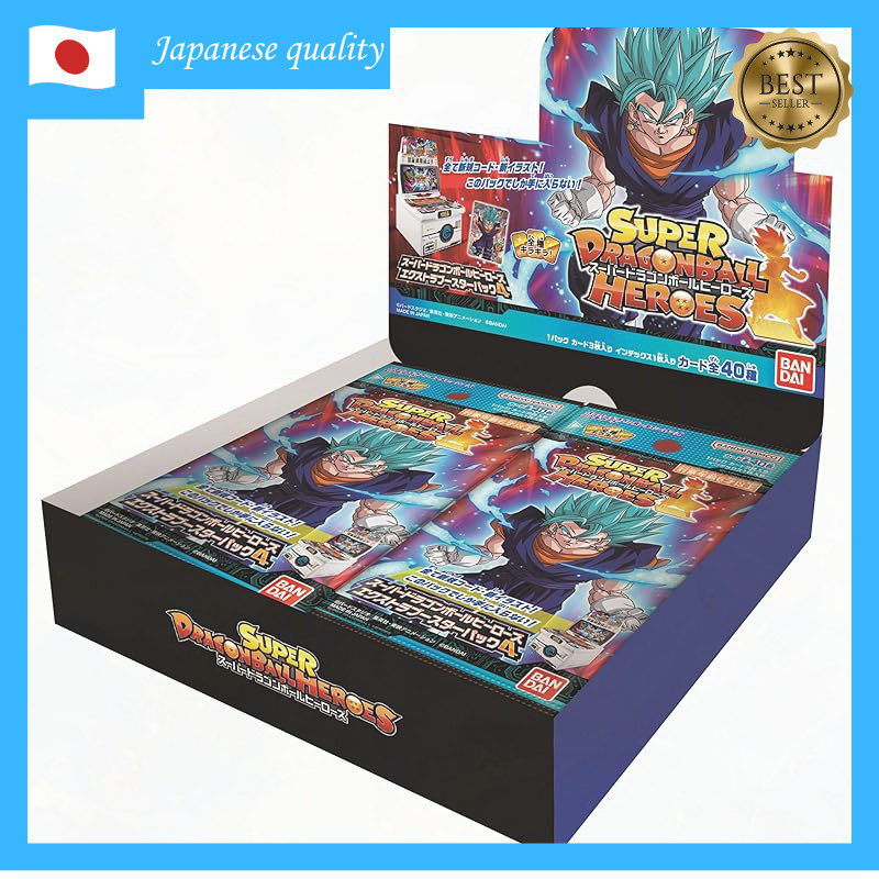 BANDAI Super Dragon Ball Heroes Extra Booster Pack 4 (BOX) - 20 packs included | Shopee Philippines