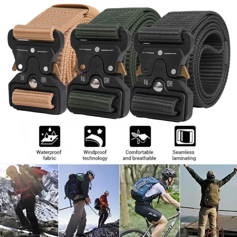 Nylon Automatic Belt Buckle - Military Tactical Waist Belt - Outdoor ...