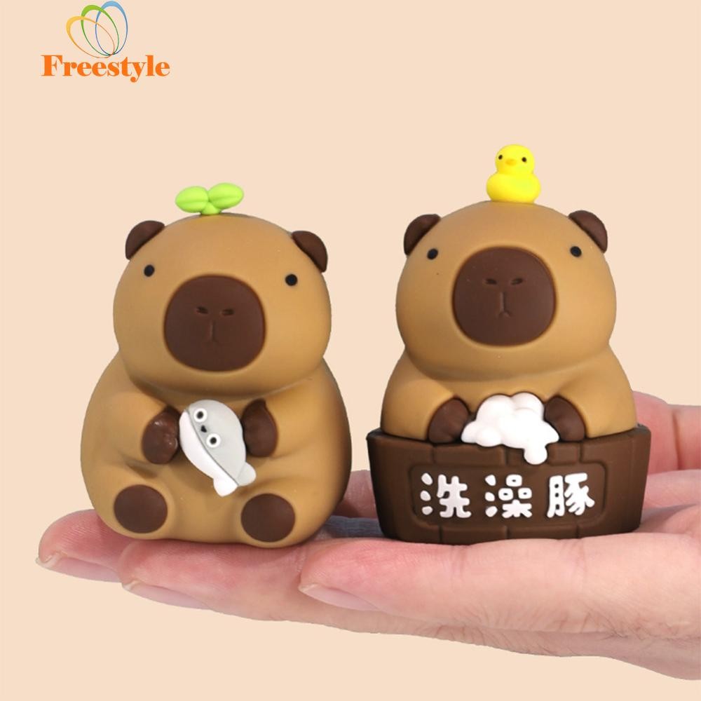 Cute Capybara Statue Capybara Desktop Decoration Relieves Stress for ...