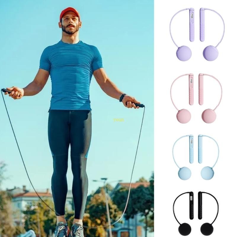 youn Digital Counting Cordless Jump Rope Weighted Skipping Rope Fitness ...