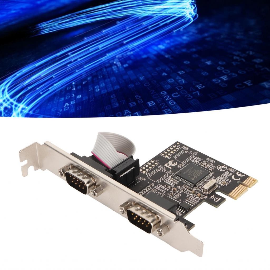 Soyoung PCIe RS232 Serial Adapter Card 2 Ports Widely Used 250Kbps To Dual PCI Express X1 for ...