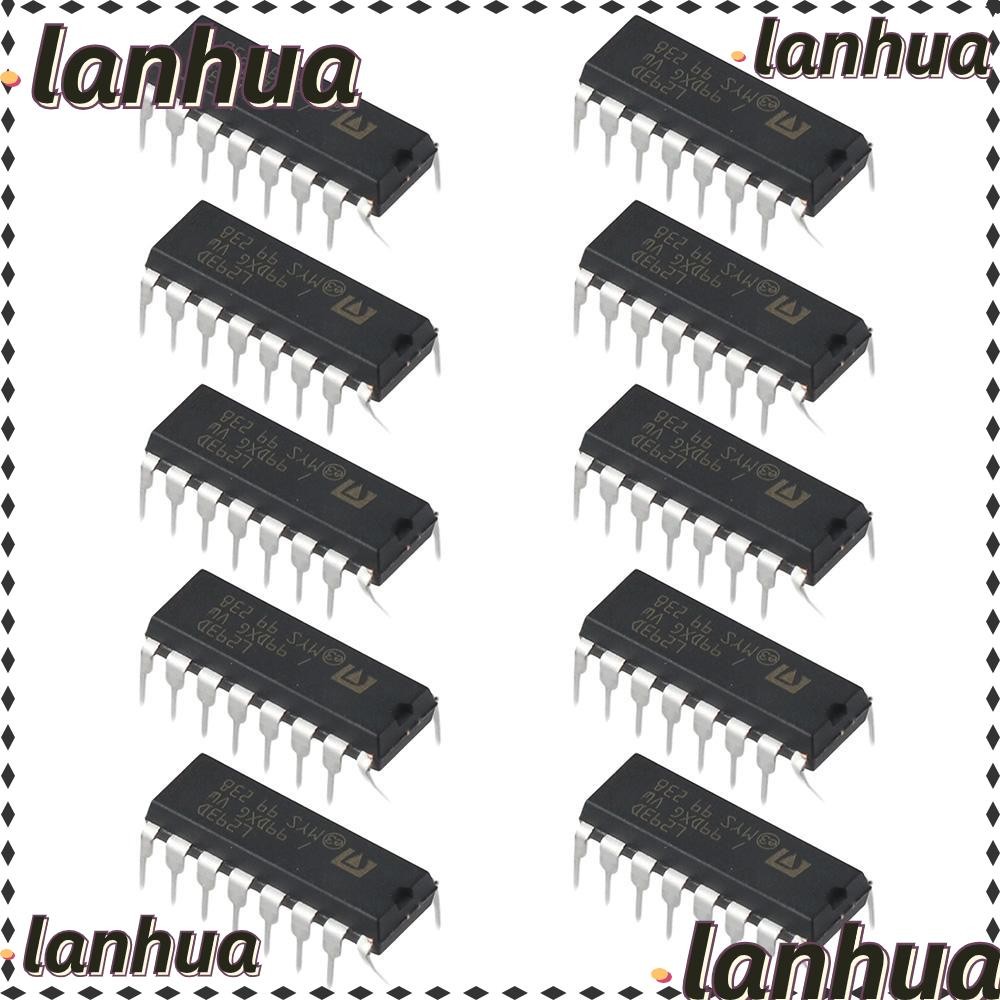 LANHUA 10pcs 16-pin IC Stepper, L293 L293D 1.2A Channel Motor Drivers ...