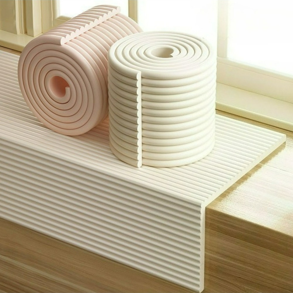 W Shaped Anti-collision Strip Self-Adhesive Foam Wall Stickers Baby ...