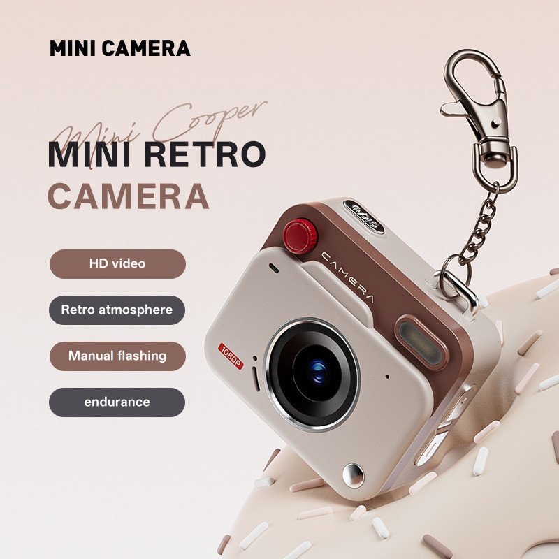 CCD retro mini digital camera, student campus camera, taking photos and ...