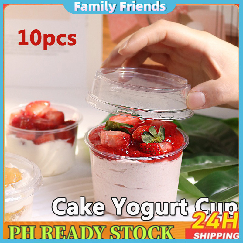 Round Pudding Deli Containers Dessert Container Mousse Mini Cake ...